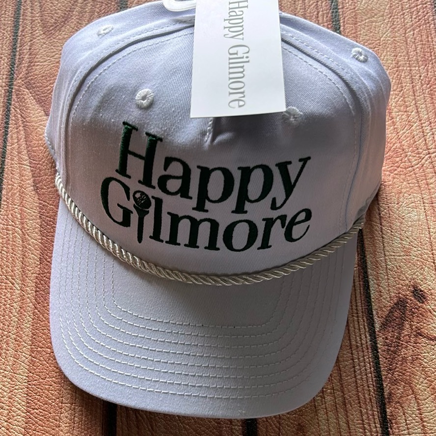 Happy Gilmore Golf Hat Snapback Cap Green White Rope Golfer Adam ...