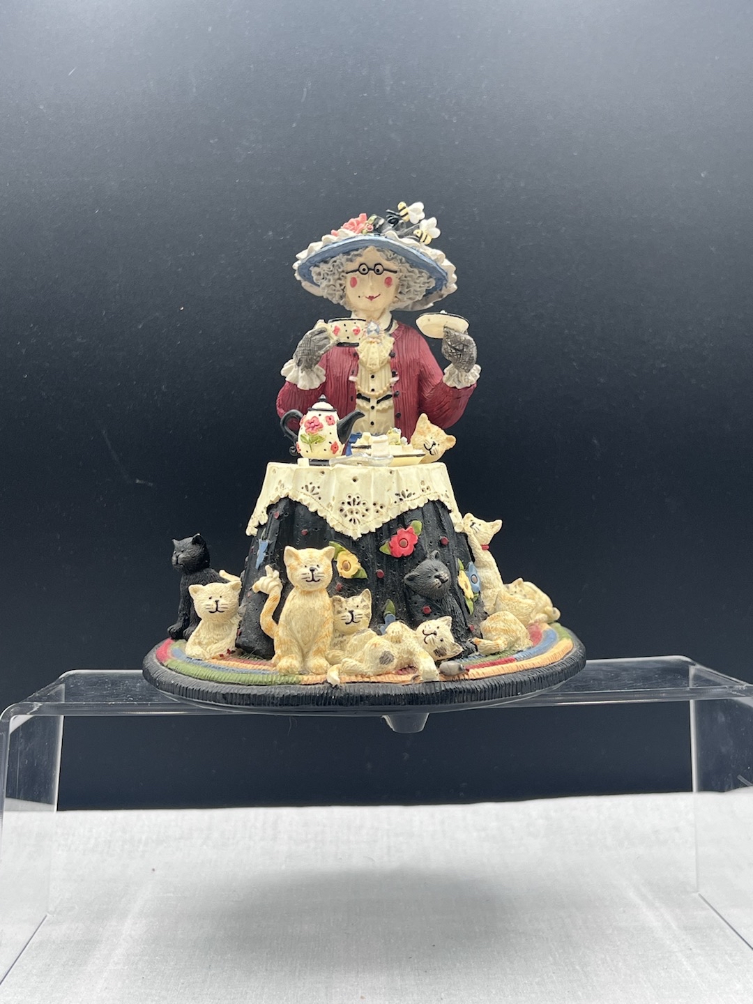 Vintage 1997 San Francisco Music Box Co. 'Tea For Two' By Ruth Ninneman