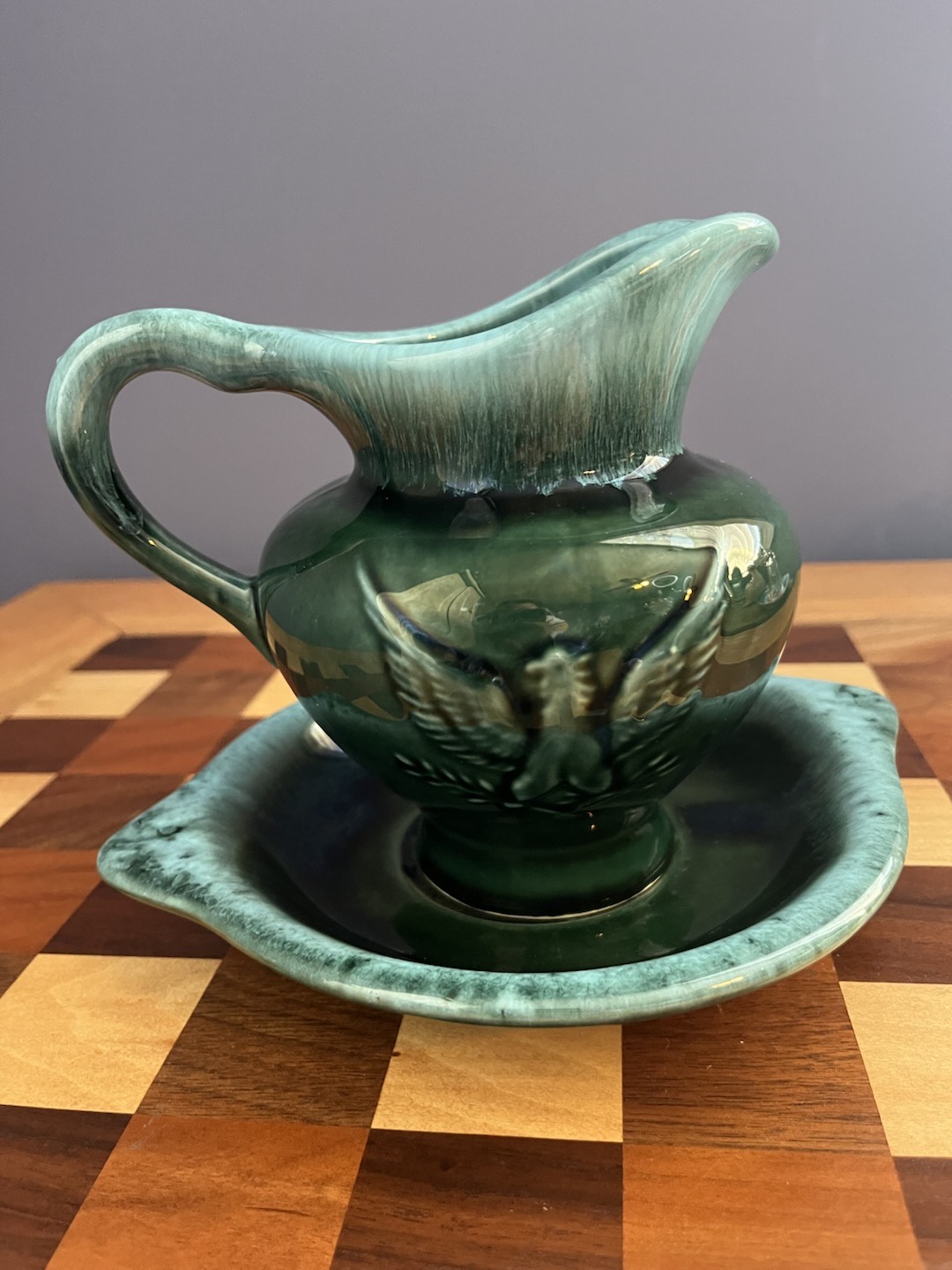 Hull Pottery Pitcher and Base