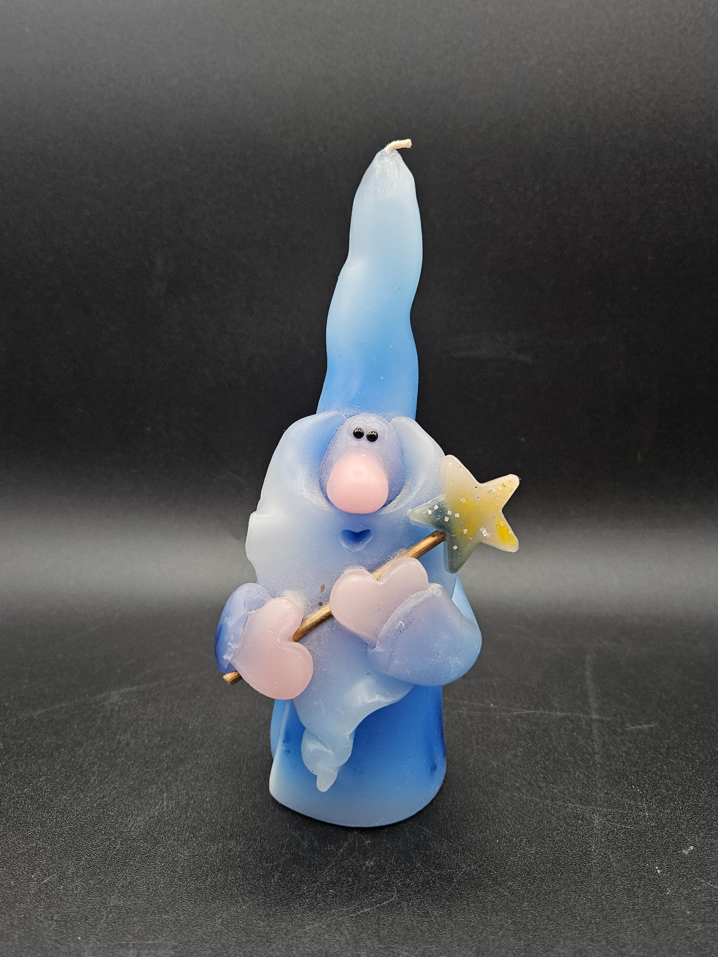 Vintage Northern Star Wee Wizards Candle Wizard Holding A Wand
