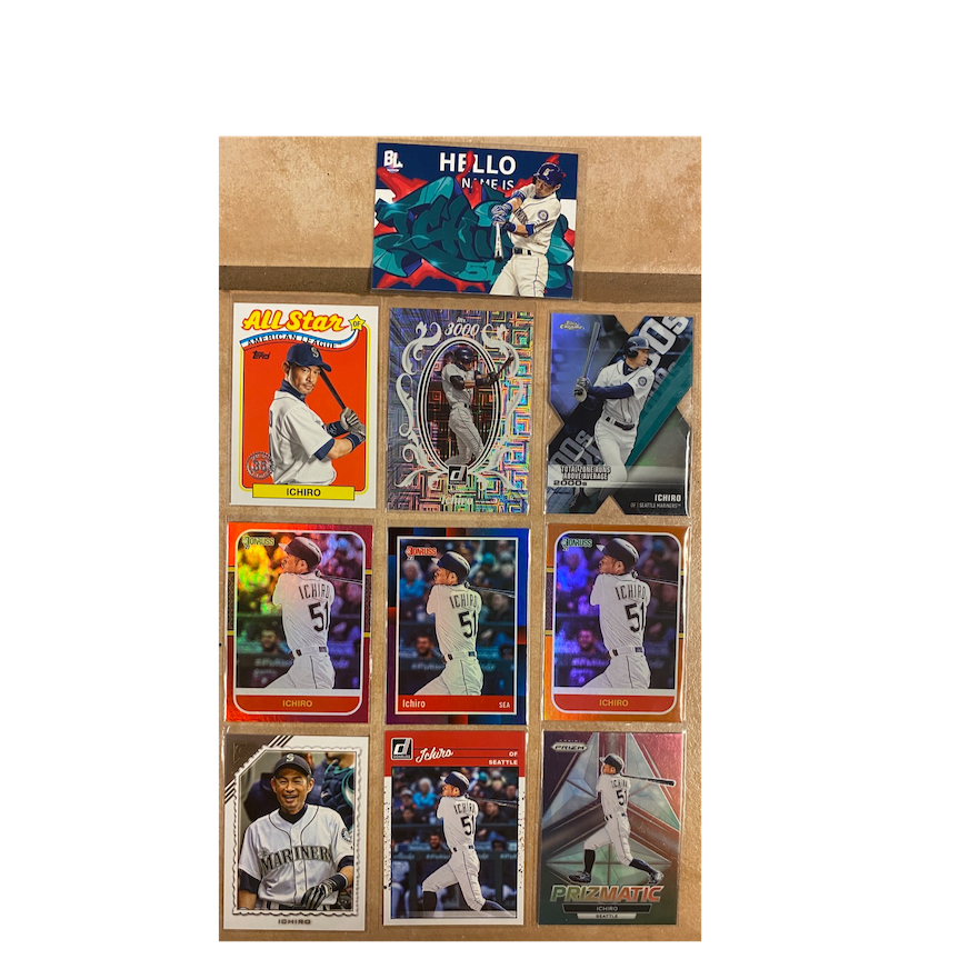 Ichiro 10 Card Lot Seattle Mariners - Free Shipping