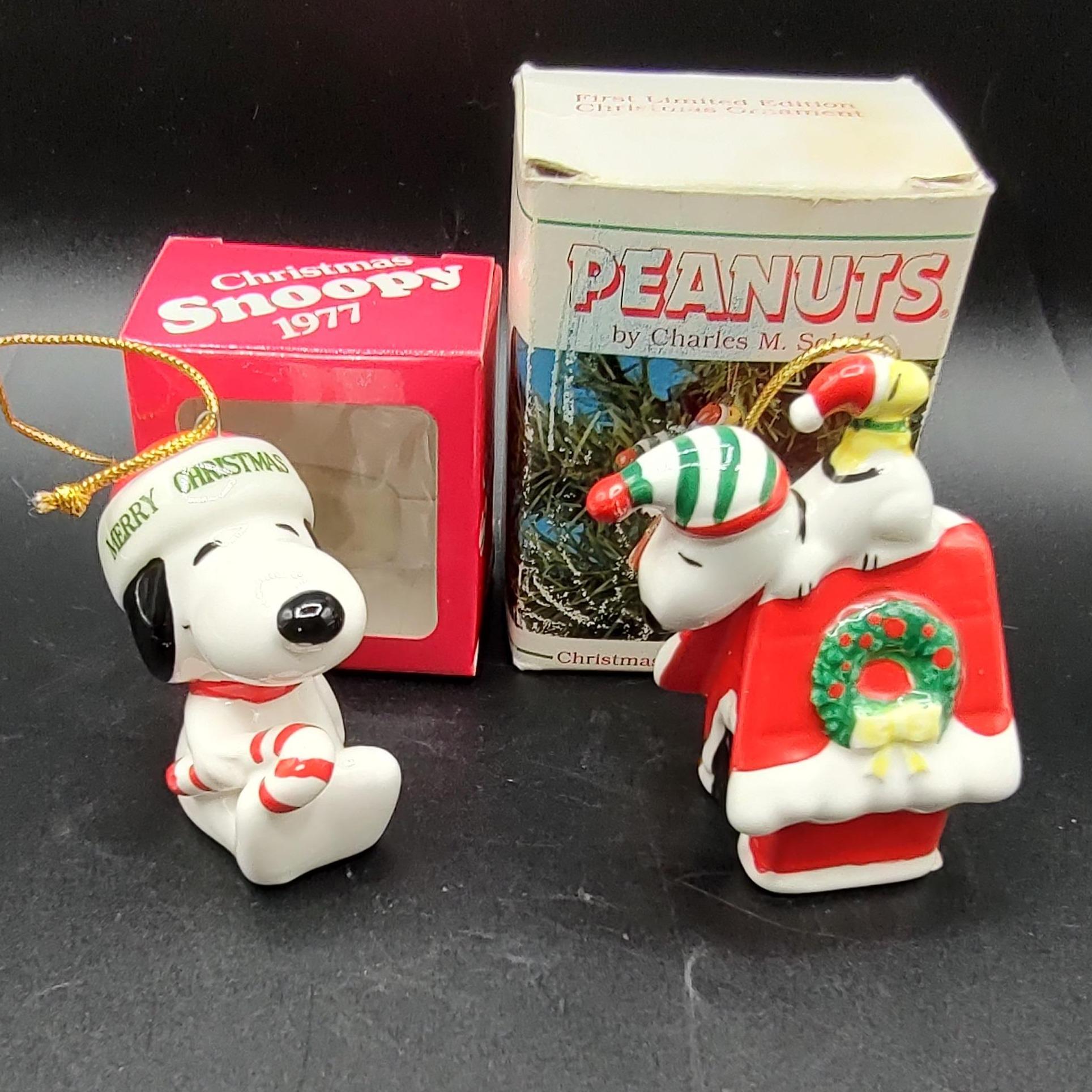Vintage Snoopy Christmas Ornaments