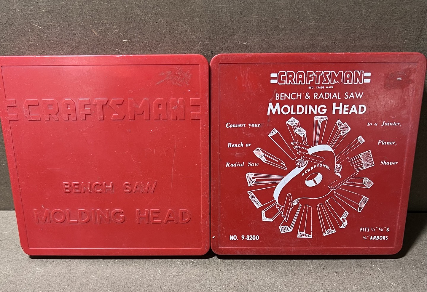 Vintage Craftsman Bench Saw Molding Head Set 9-3200 For Jointer, Planer ...