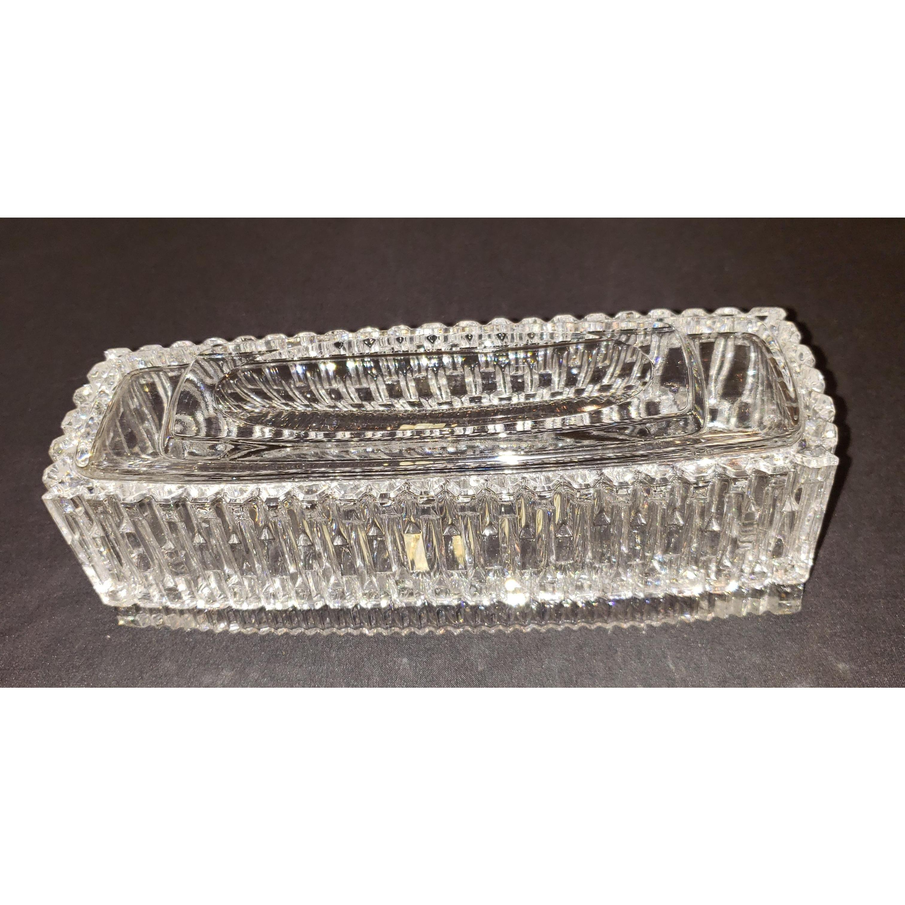 Princess House Royal Highlights Crystal Cigar/Cigarette Box with ...