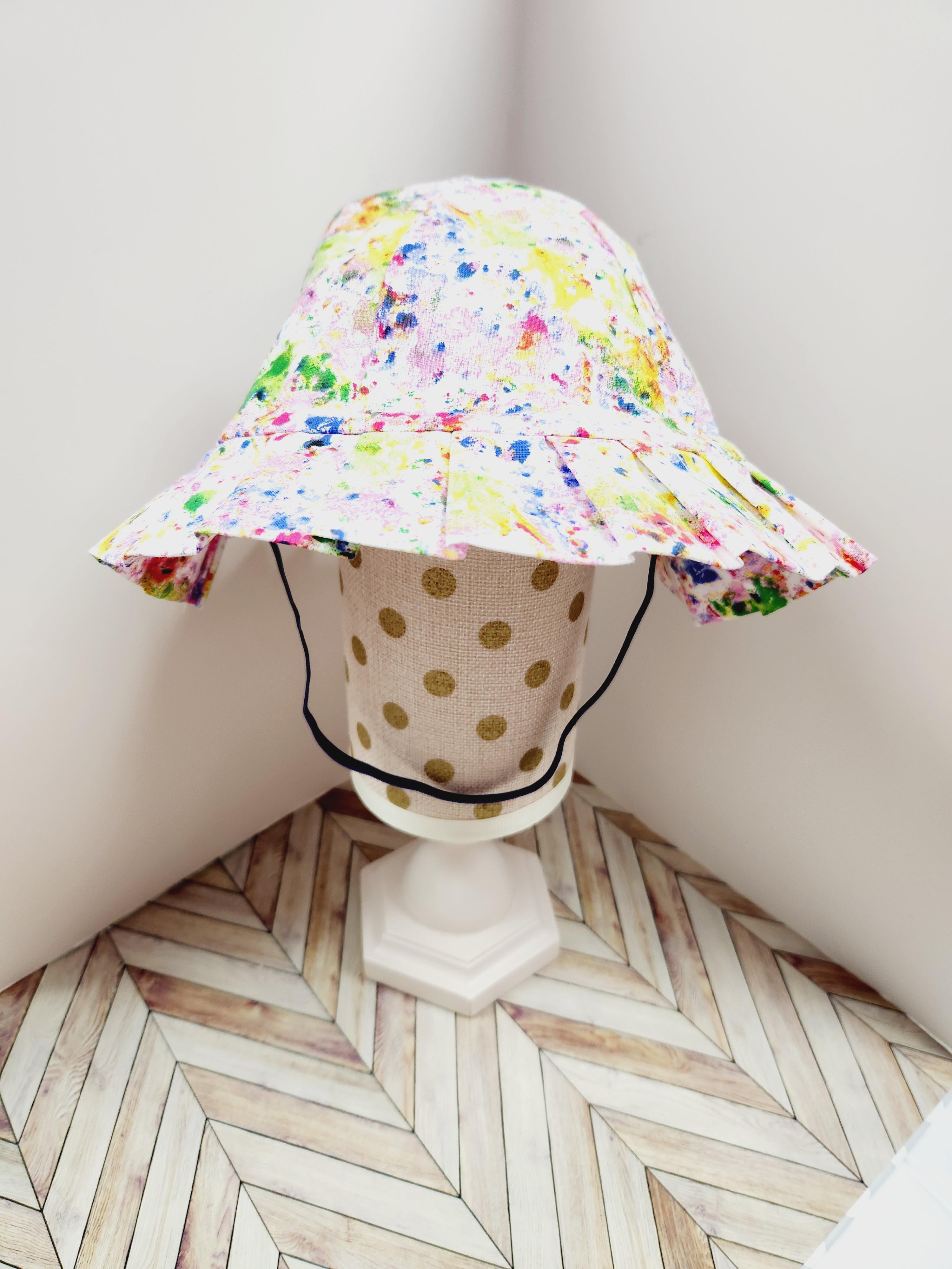 Handmade Color Splash Sun Hat - Bonnet