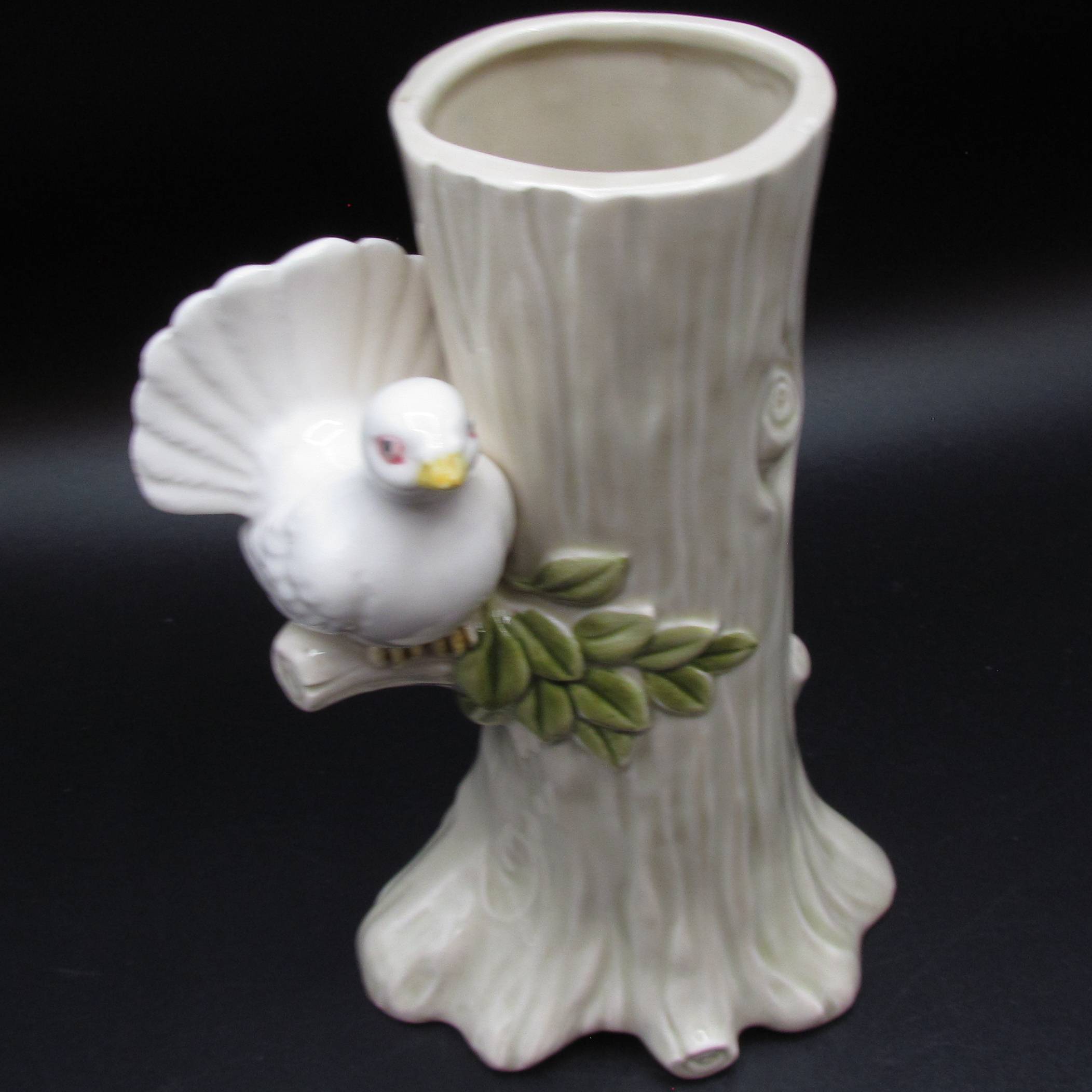 Otagiri White Dove on Tree Limb Vintage Ceramic Vase 5.75" Tall 1980 ...