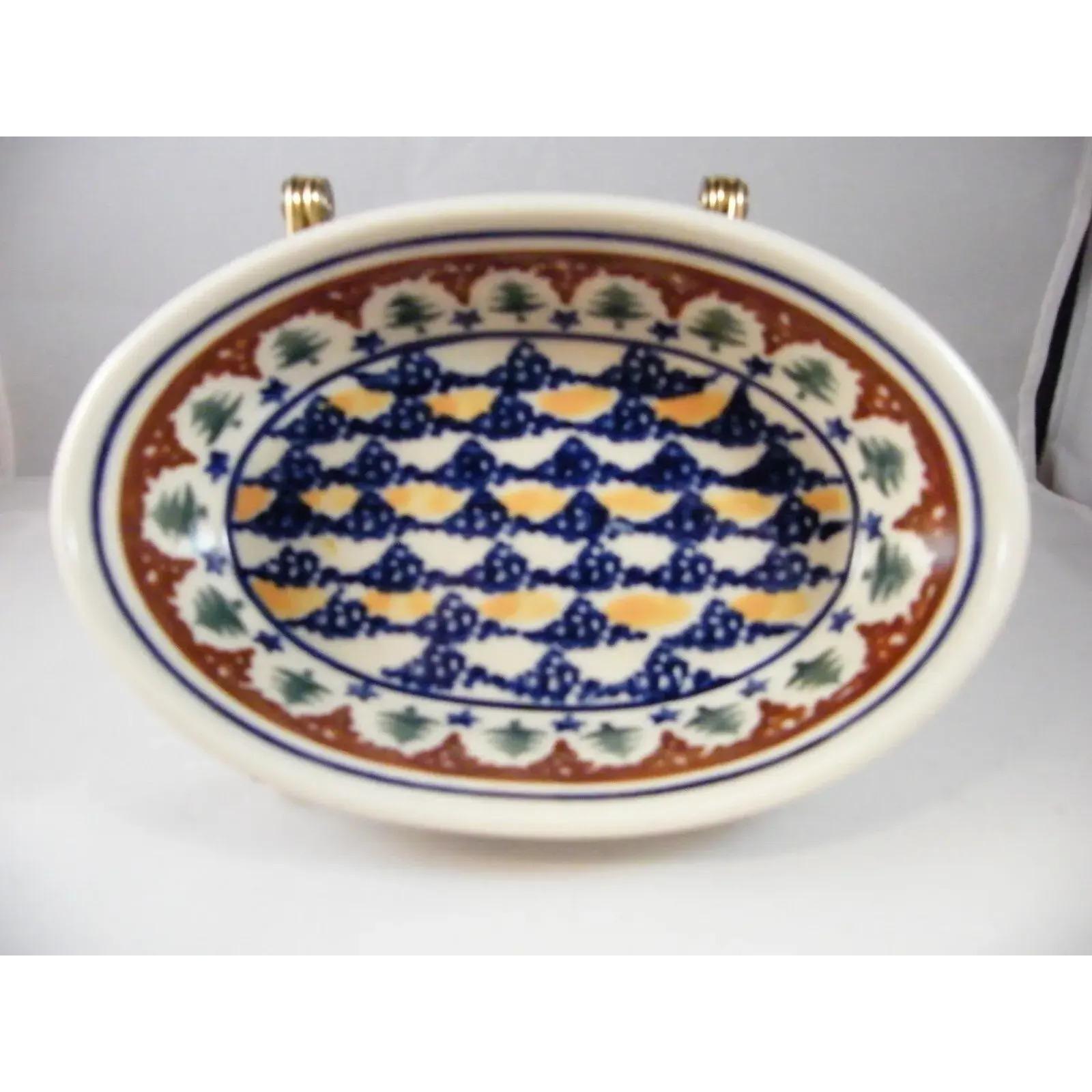 Boleslawiec Pottery Poland Pottery Oval Beautiful Stoneware Baker, GR ...