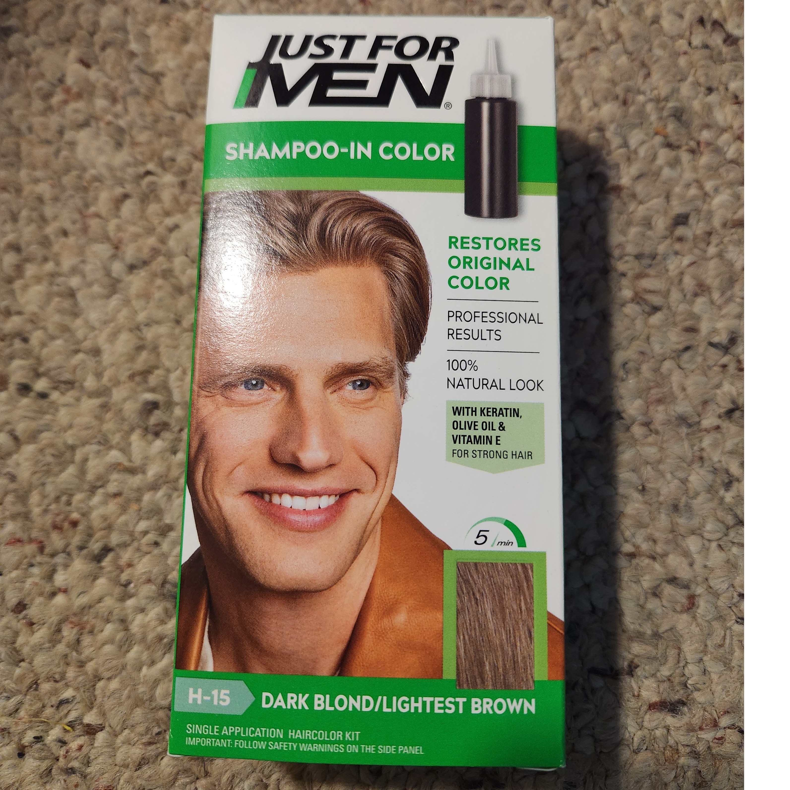 Just for Men Dark Blond/Lightest Brown Shampoo In Color