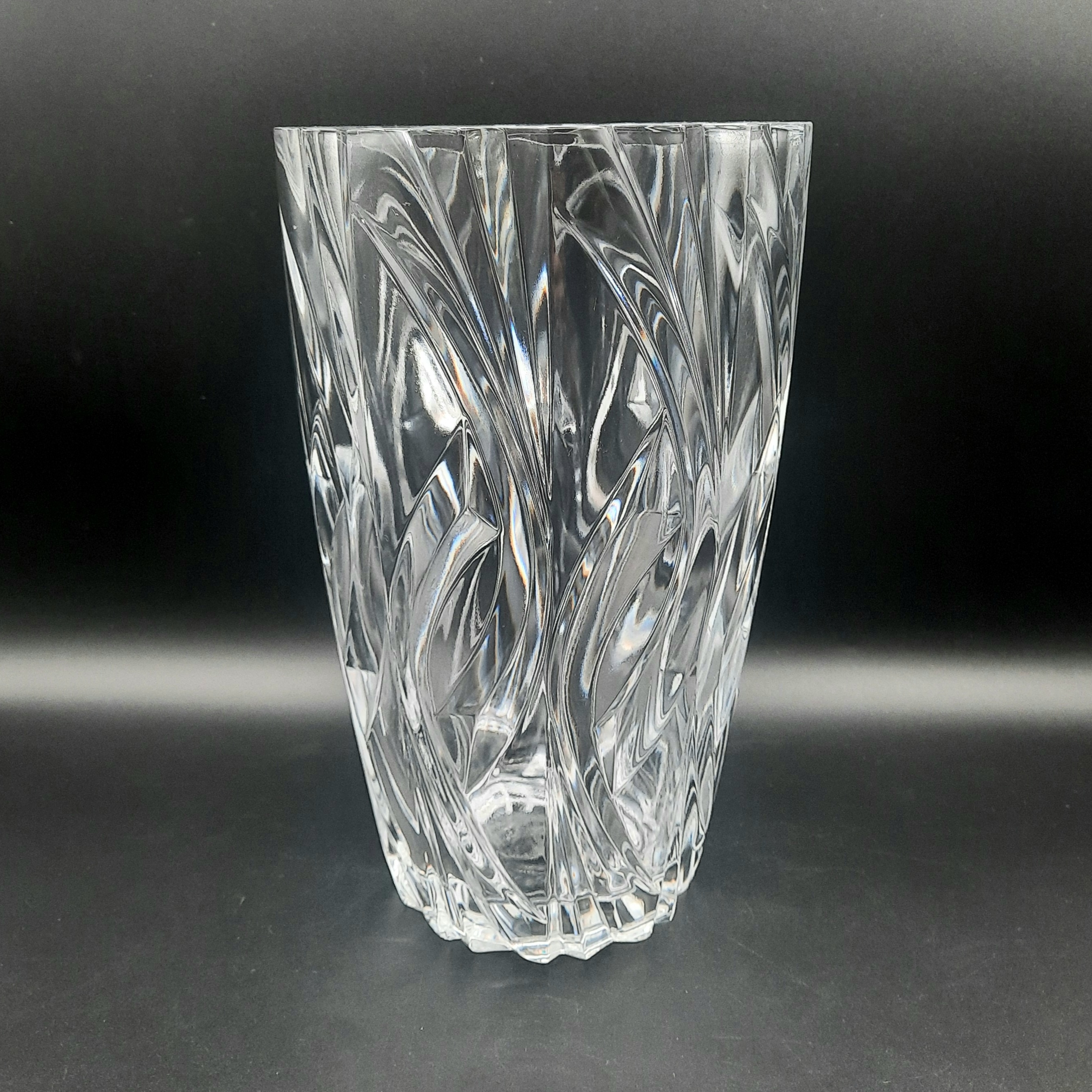 Lead Crystal Large Heavy Vase
