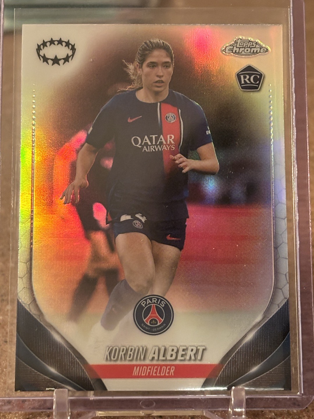 Korbin Albert 2023-24 Topps Chrome Refractor #91 PSG USWNT