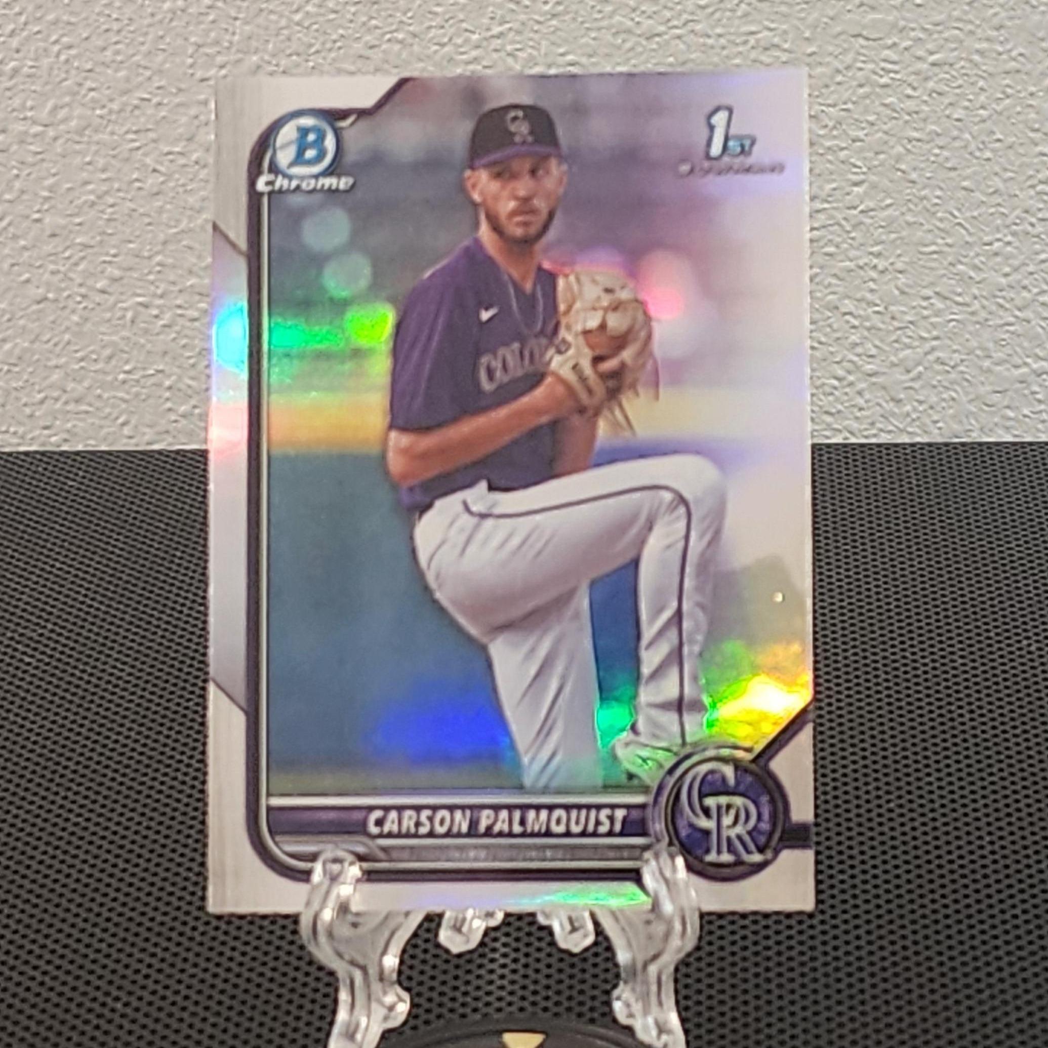 Carson Palmquist 2022 Bowman Draft Chrome 1st Bowman Refractor - Rockies