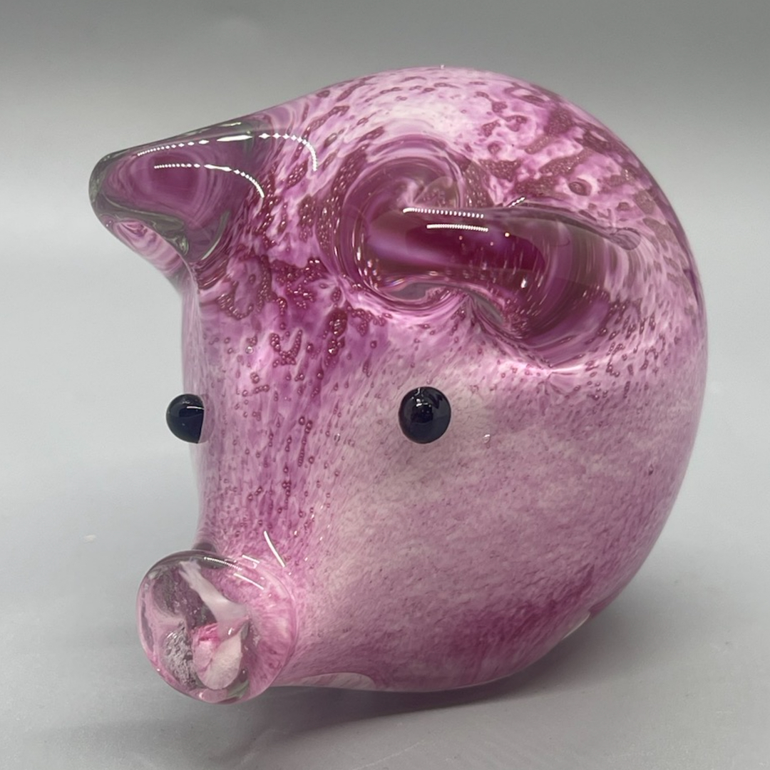 18. Pig Cased Glass Paperweight