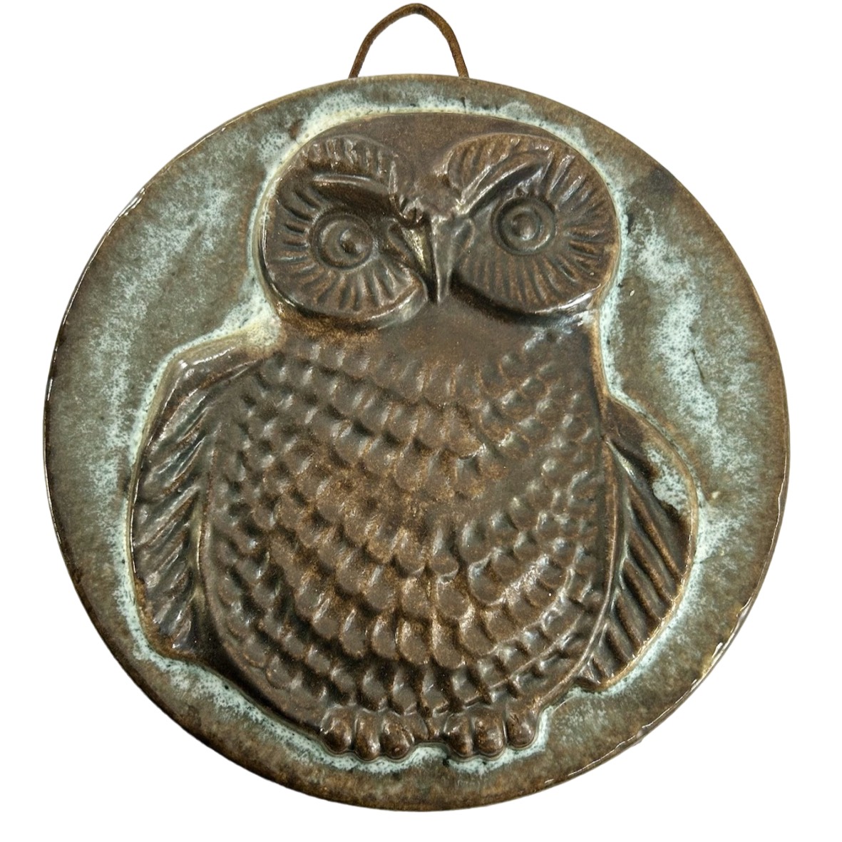 Vintage Steuler Ceramic Owl Wall Hanging Germany