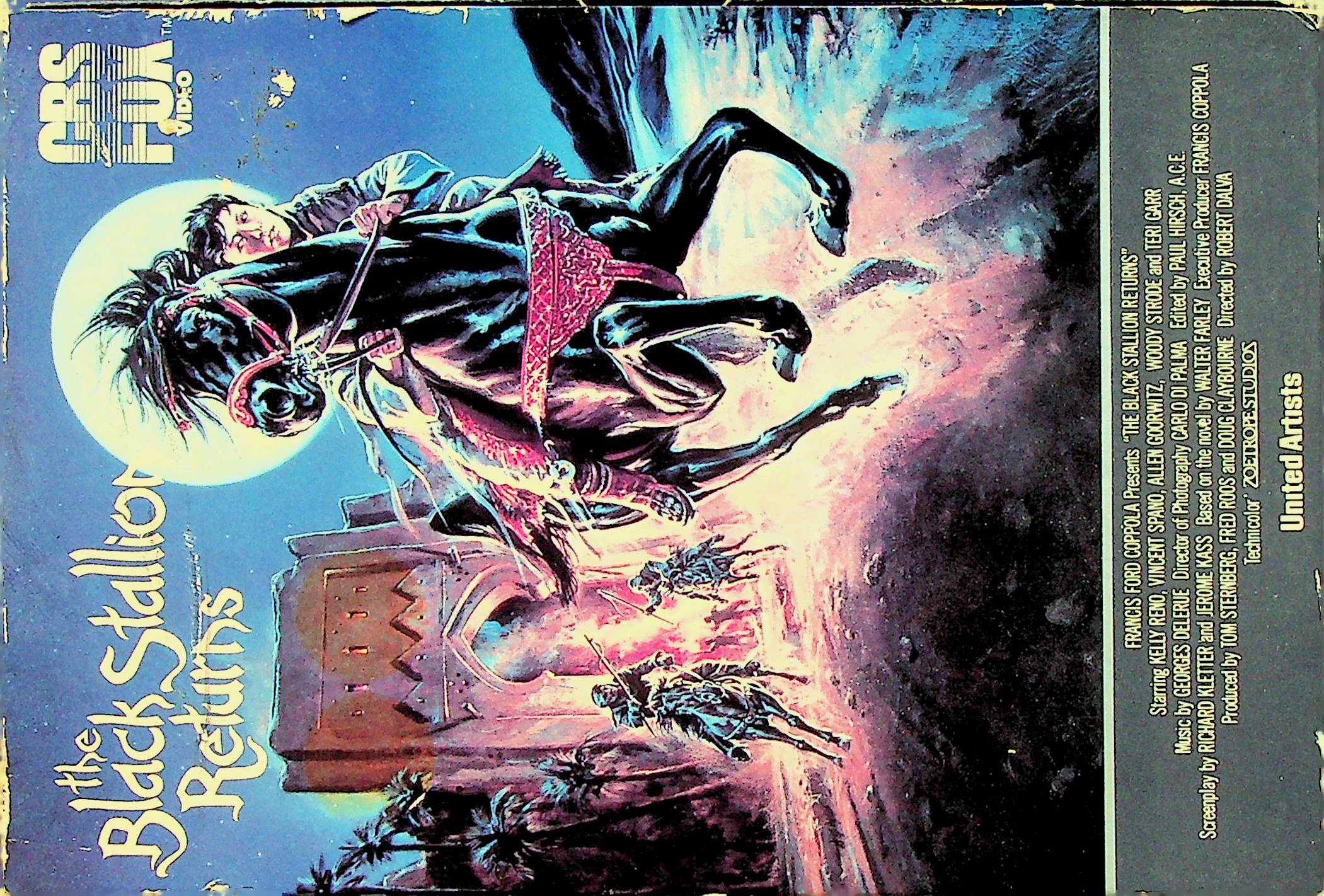 The Black Stallion Returns - VHS - CBS-Fox Video (1983) - Rated PG ...