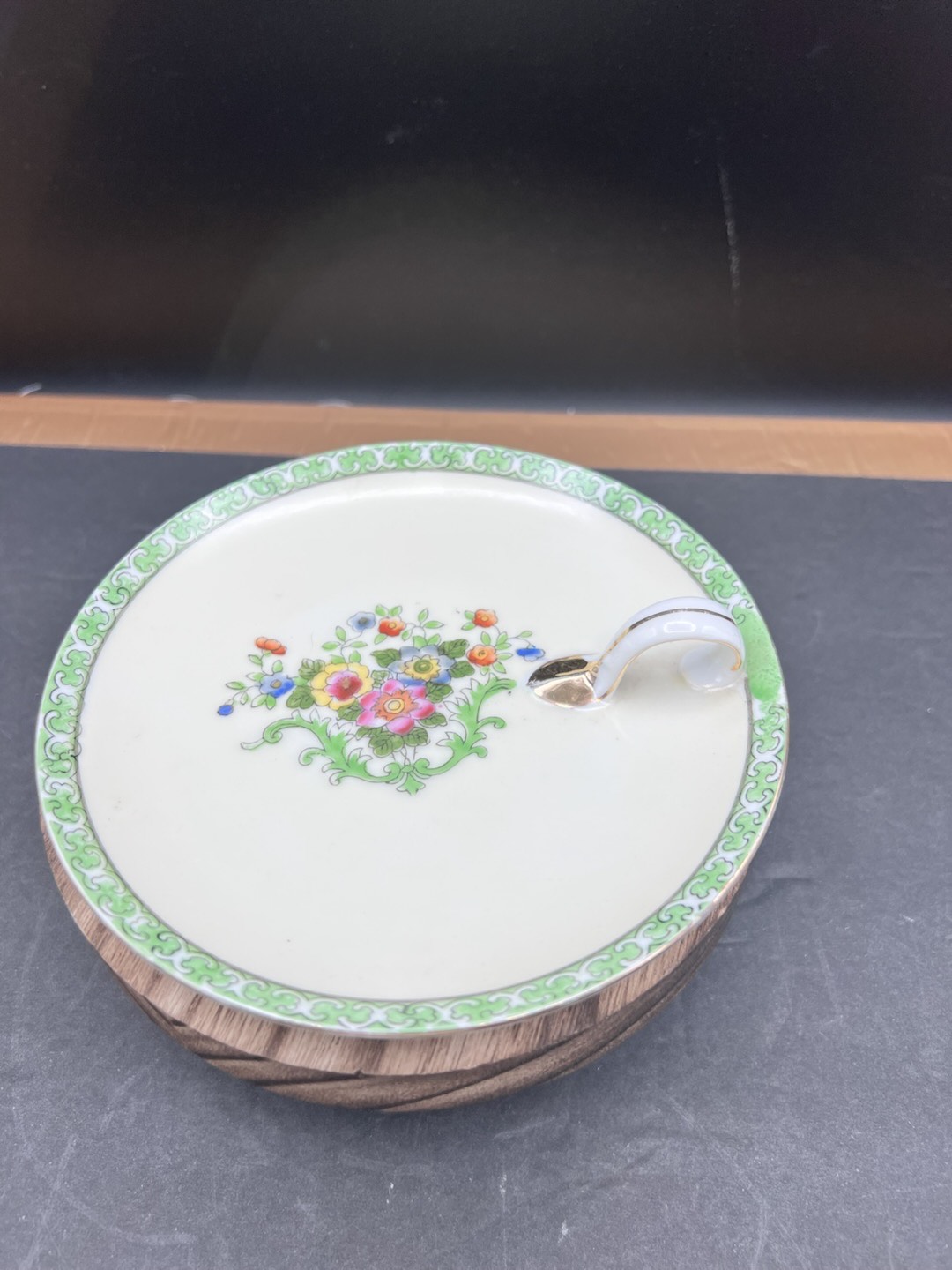 #1048-B Vintage Noritake Hand Painted Nappy Lemon Serving Plate With ...