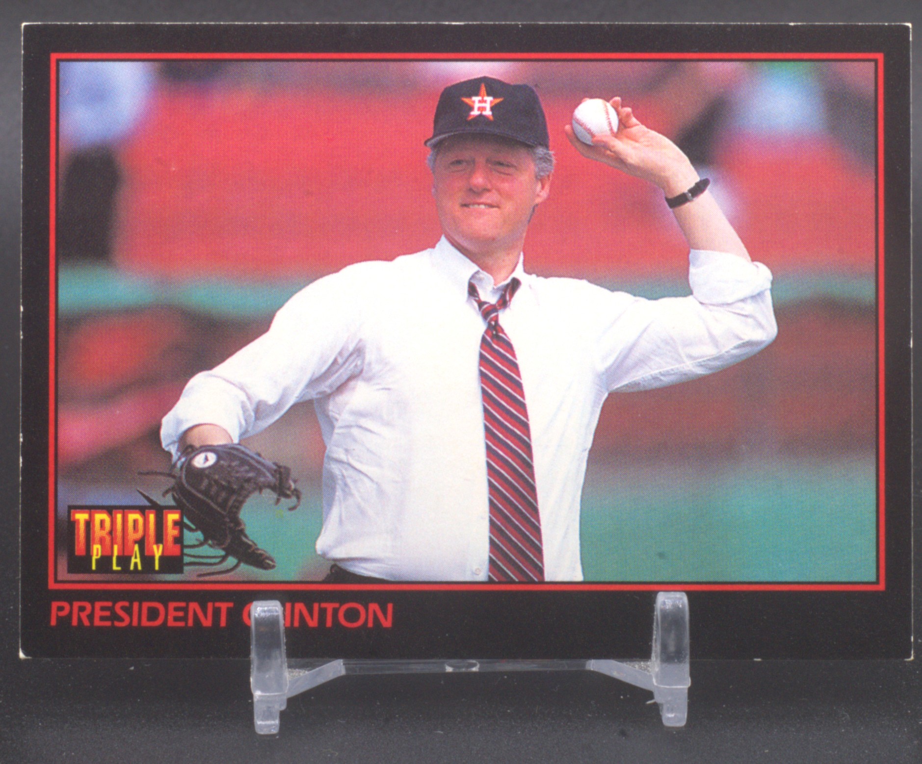 1993 Leaf Triple Play, President Clinton
