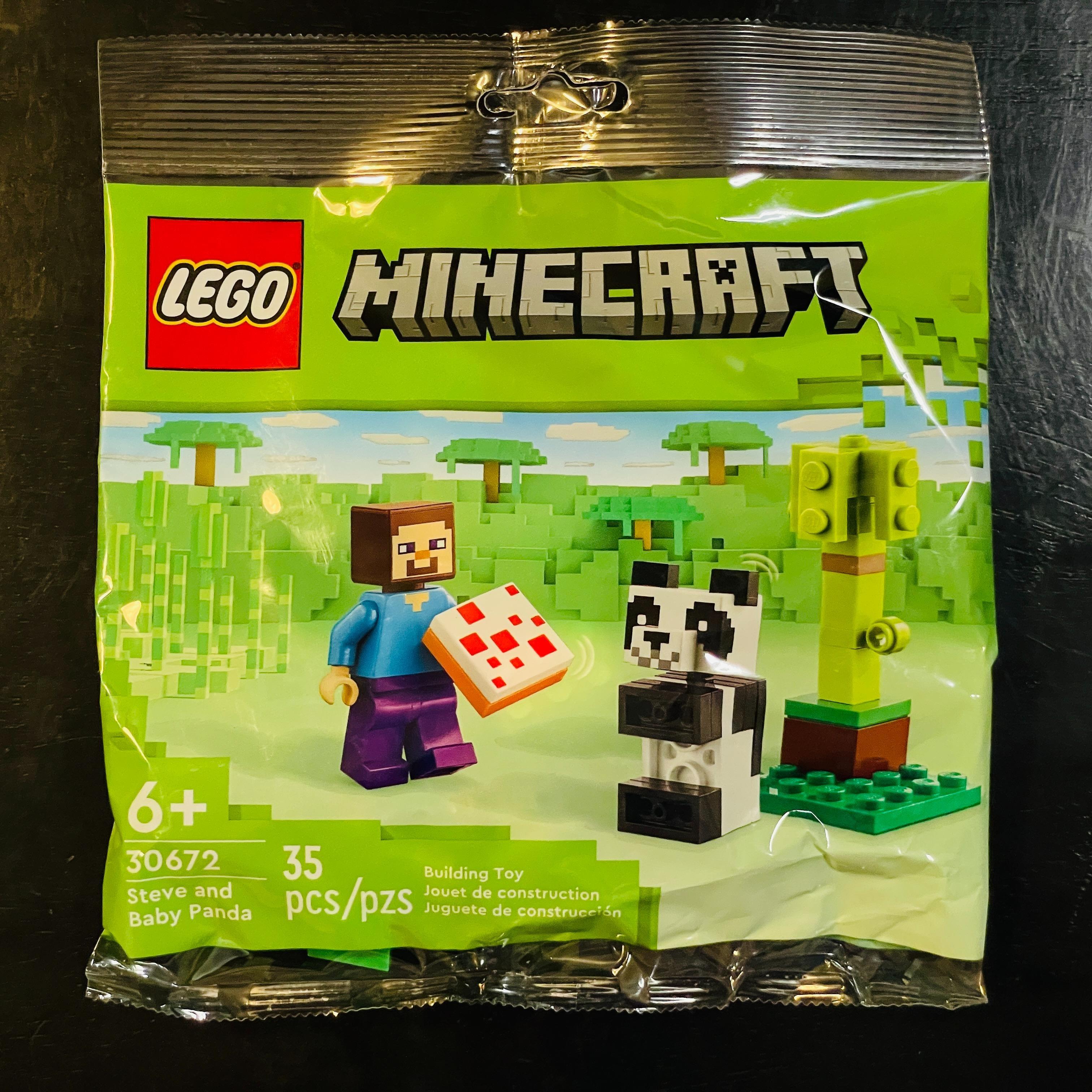 LEGO Minecraft Steve and Baby Panda Set 30672 Sealed New In Bag