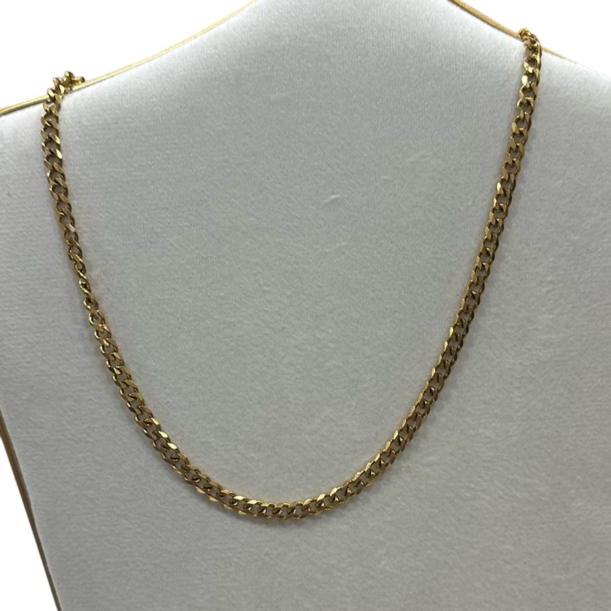 Flat Cuban Chain Style 316L Gold Plated