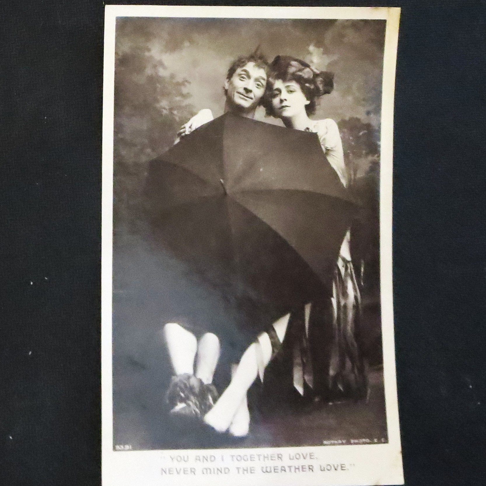 Antique Postcard Early 1900s Romanticism Love Valentine's Day