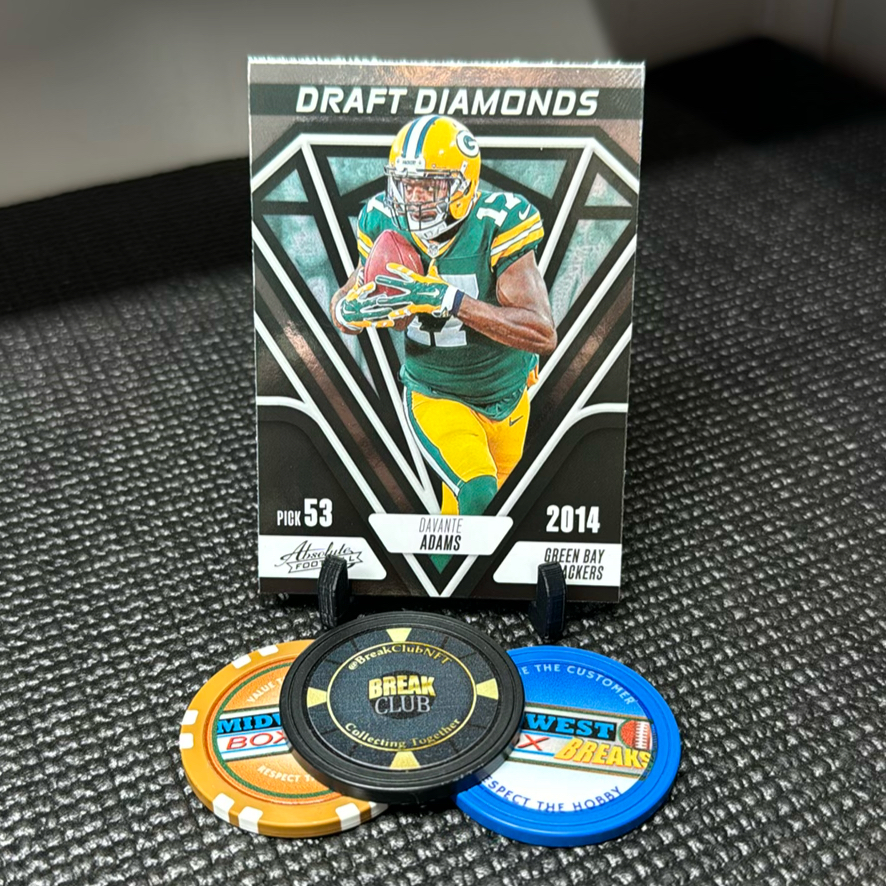 2023 Absolute Davante Adams Draft Diamonds Green Bay Packers