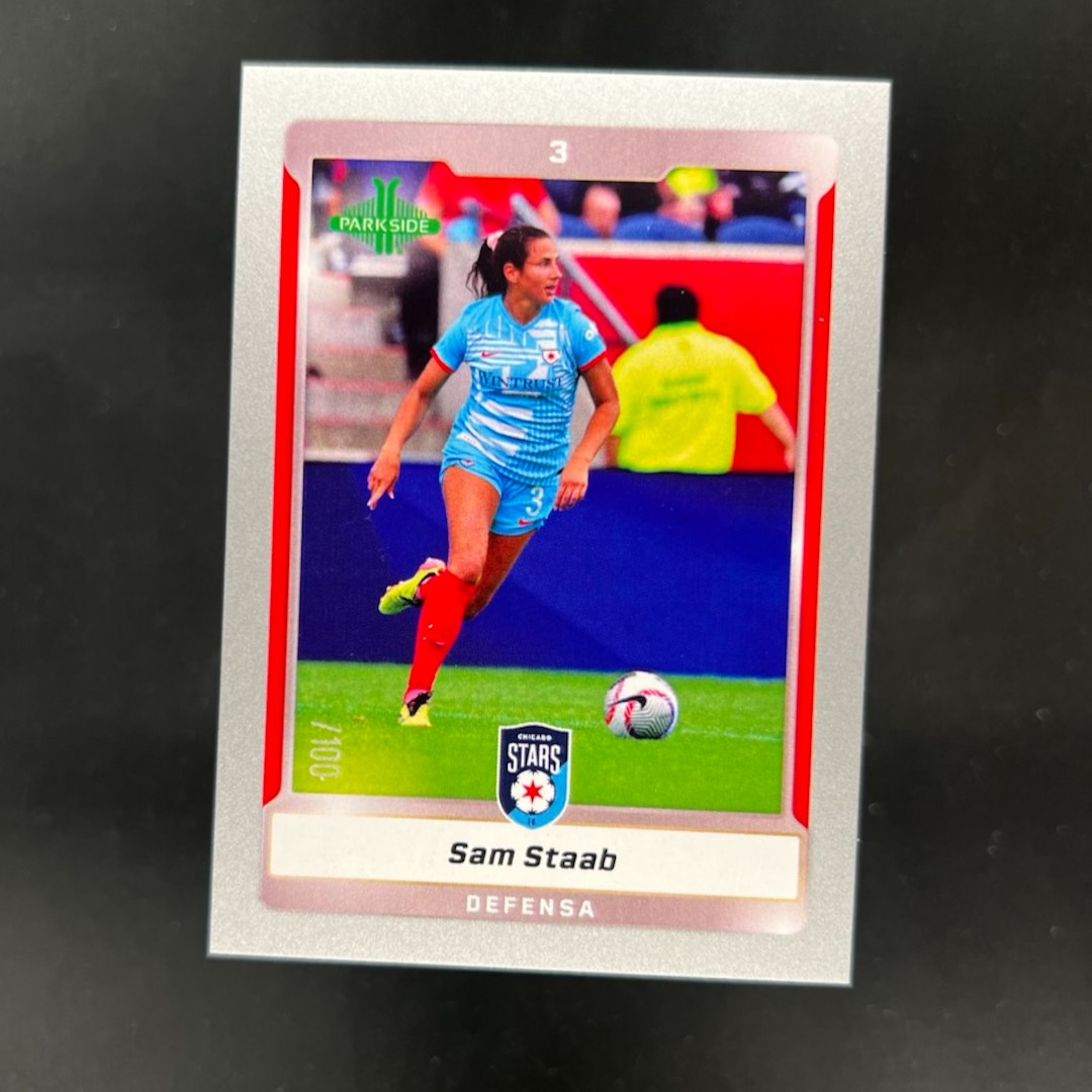 Sam Staab 2025 Parkside En Espanol Silver Border /100 Soccer Card
