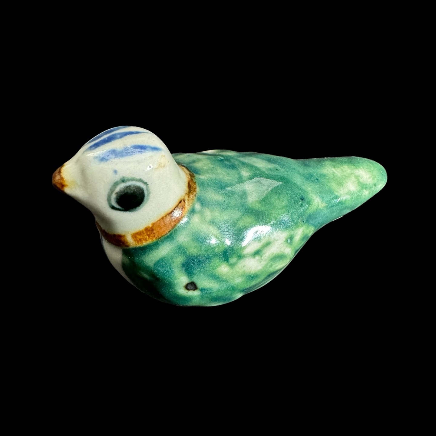 Signed Erandi Mexican Pottery 3” Bird Figurine Original Sticker