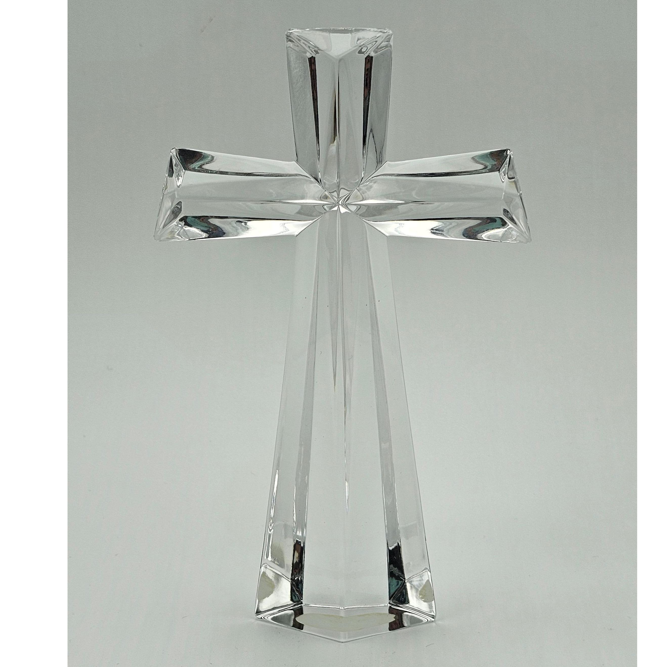 04 Fine Bohemia Czech Republic 24% Lead Crystal Cross