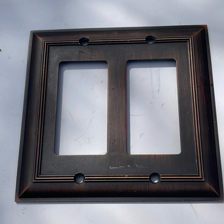 State Star Corp Double Square Light Switch Cover