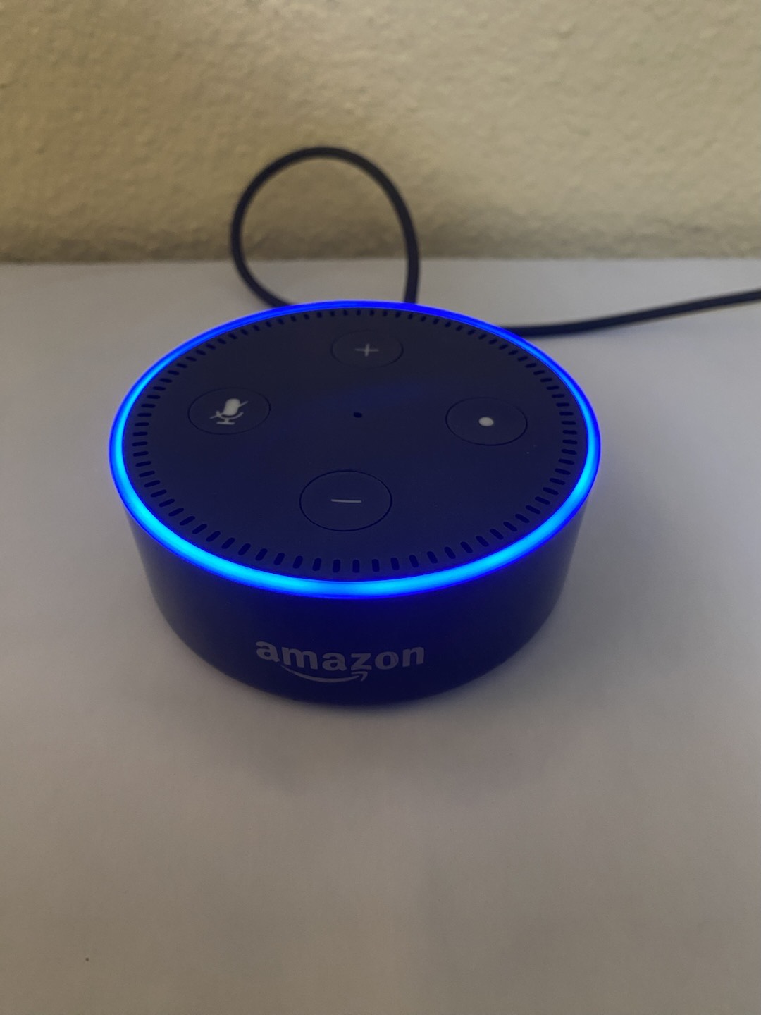 Amazon 2nd Generation Echo Dot Model # RS03QR w/ Power Cable - Black ...