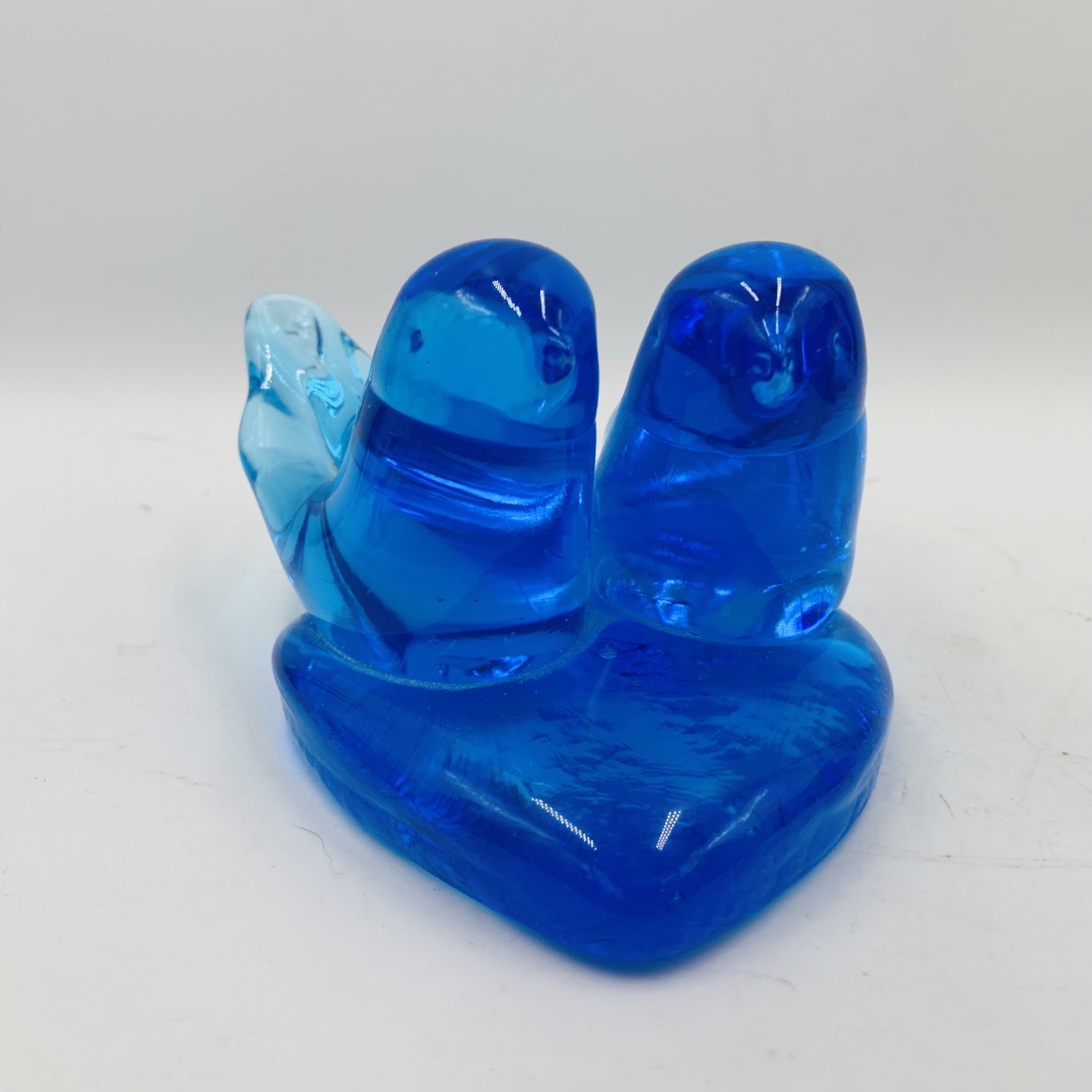 08 Double Blue Bird Of Happiness On Heart Base Leo Ward 1992