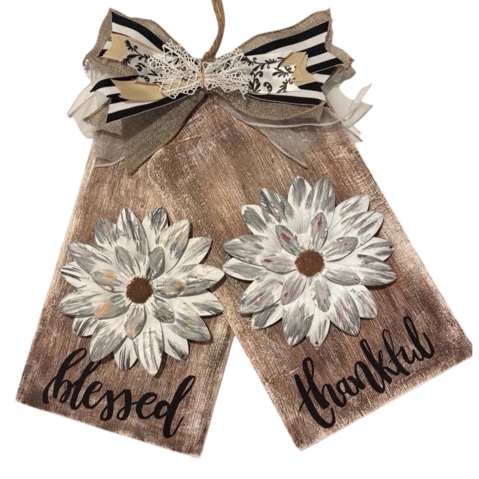 Rustic Farmhouse Tags Hanging Decor