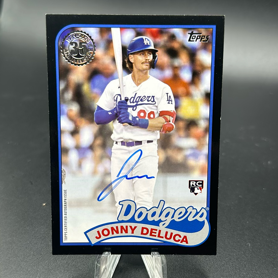 2024 Topps Series 2 Jonny Deluca 1989 Topps RC Black Auto /199 #89BA ...