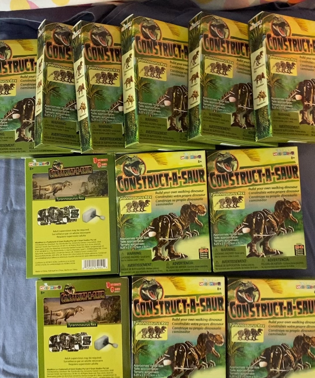 CONSTRUCT-A-SAUR BUILD YOUR OWN TYRANNOSAURUS REX KIT Lot of 12