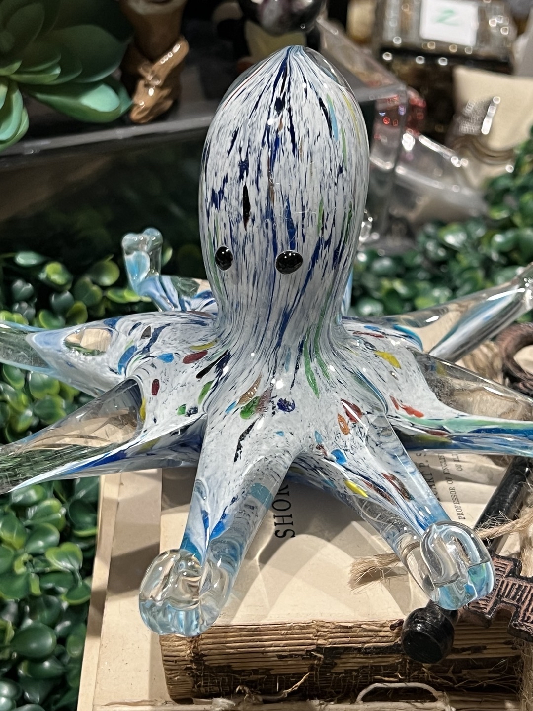 00- Amazing Art Glass Octopus 🐙 Paperweight