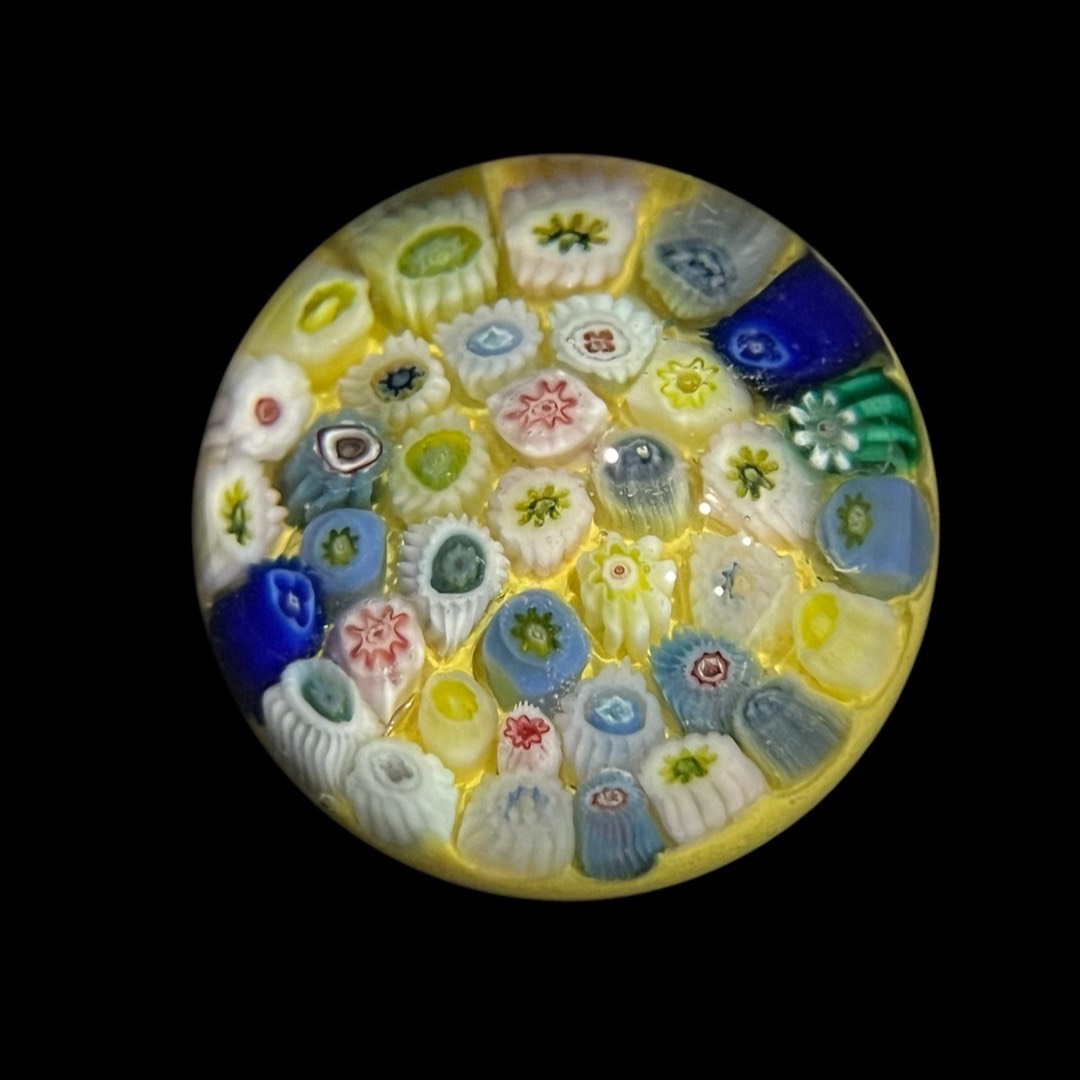 Vasart Millefiori Mini Paperweight 2”