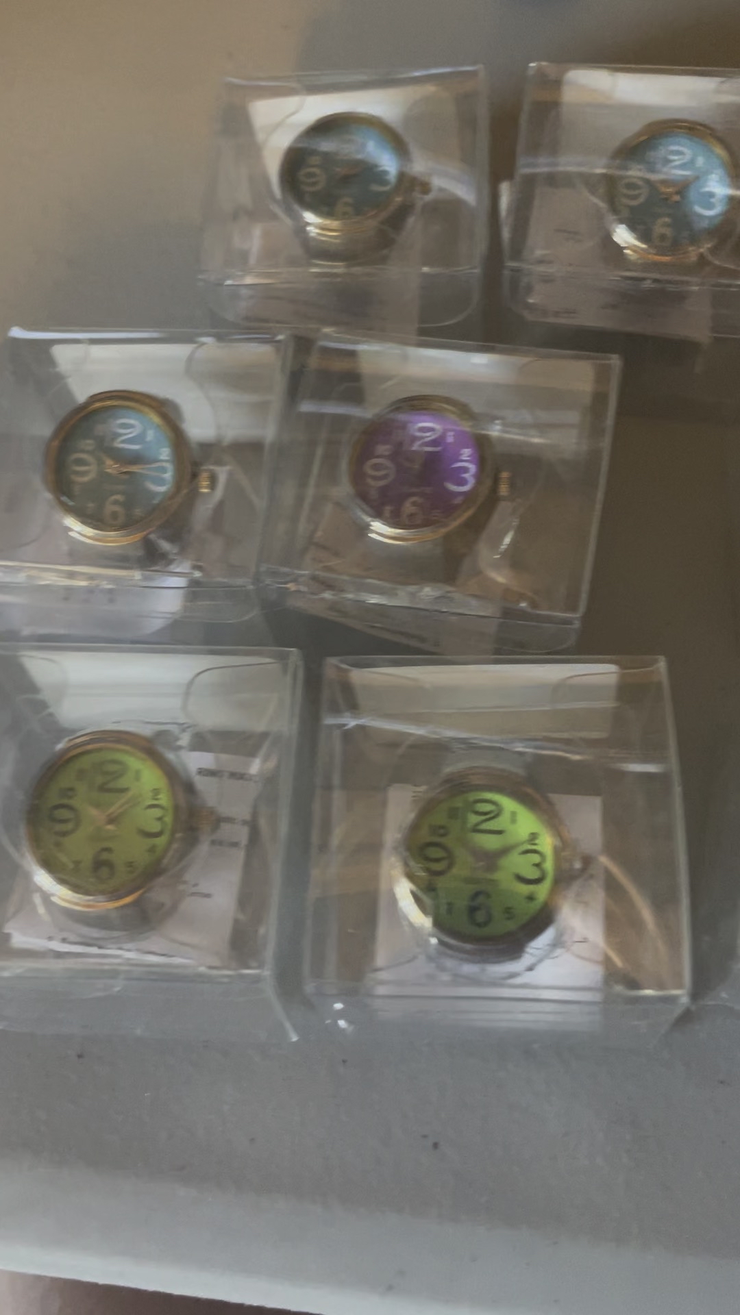 Lot Of 8 New Ring Watches