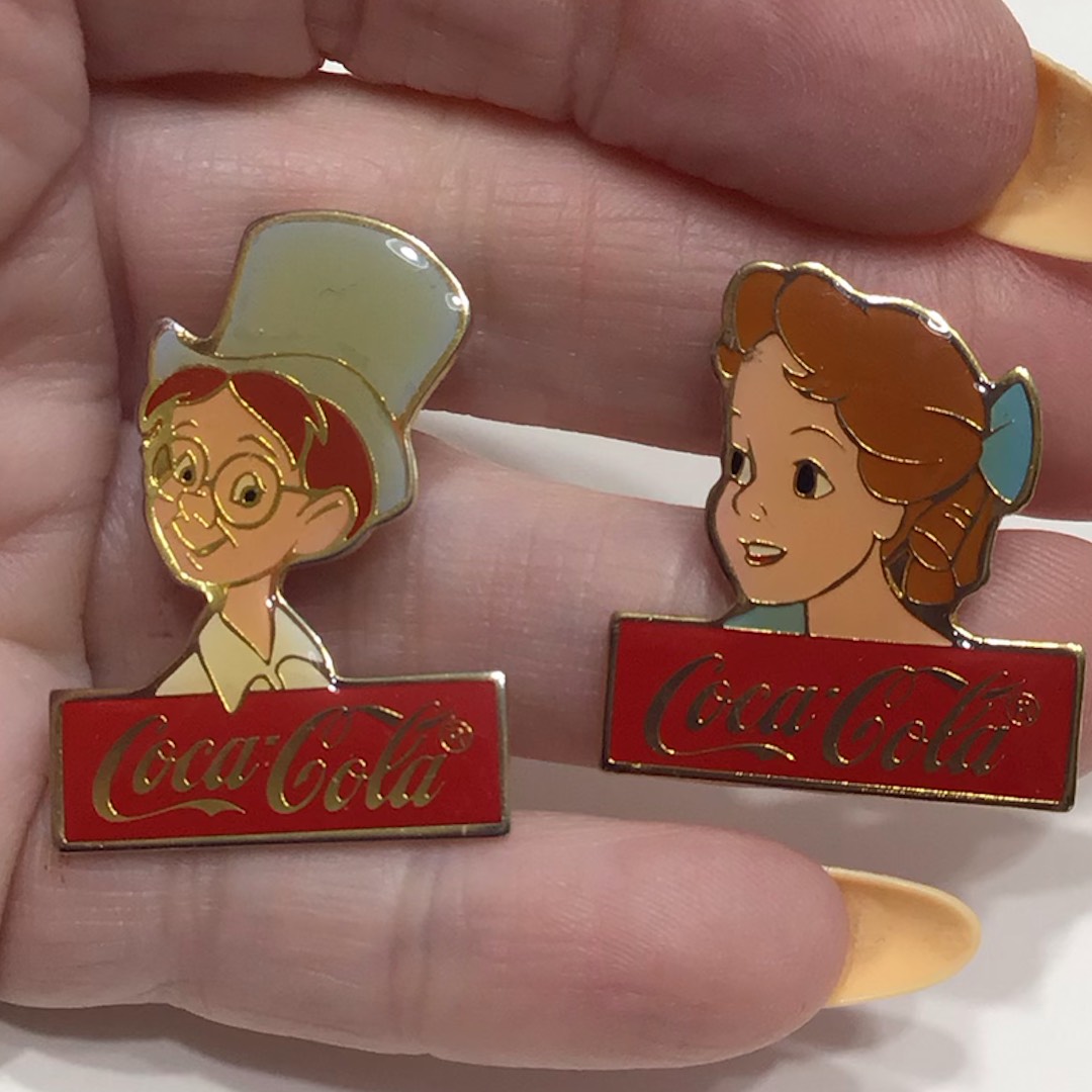 Set Of 2 Disney World 15th Anniversary In 1986 Coca-Cola Collectors ...
