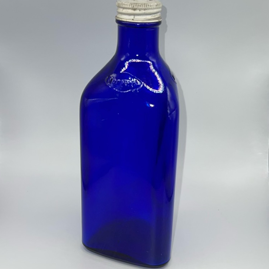 Antique Norwich Cobalt Blue Medicine Bottle 7” Maryland Glass Company