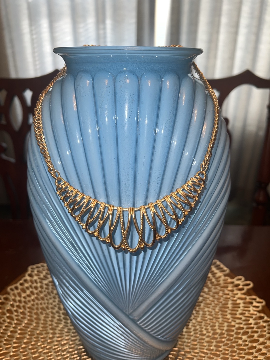 Vintage Statement Gold Tone Bob Necklace ?by Avon?