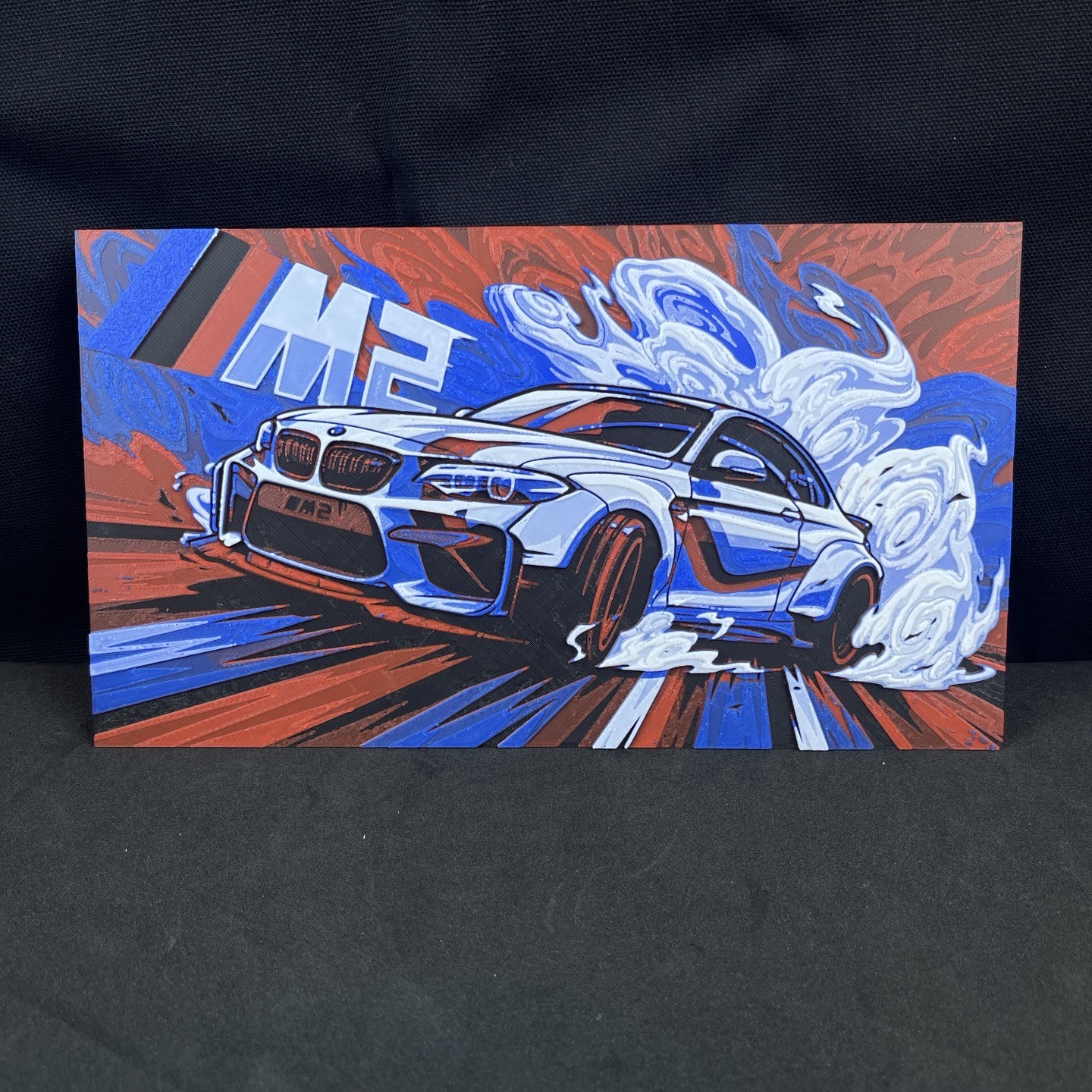 BMW M2 Wall Art, Car Art, Hueforge Art Print, Wall Art, Textured Art