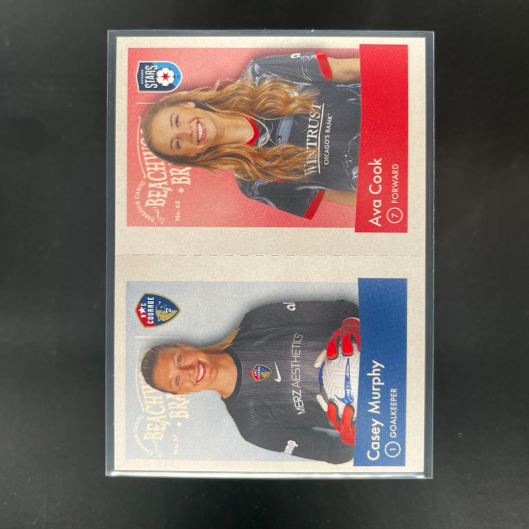 Casey Murphy and Ava Cook 2025 Parkside NWSL Beachwood Soccer Card