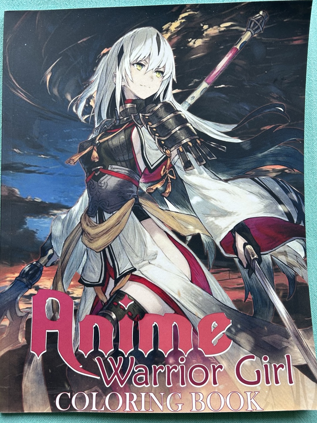 Anime Warrior Girl Coloring Book