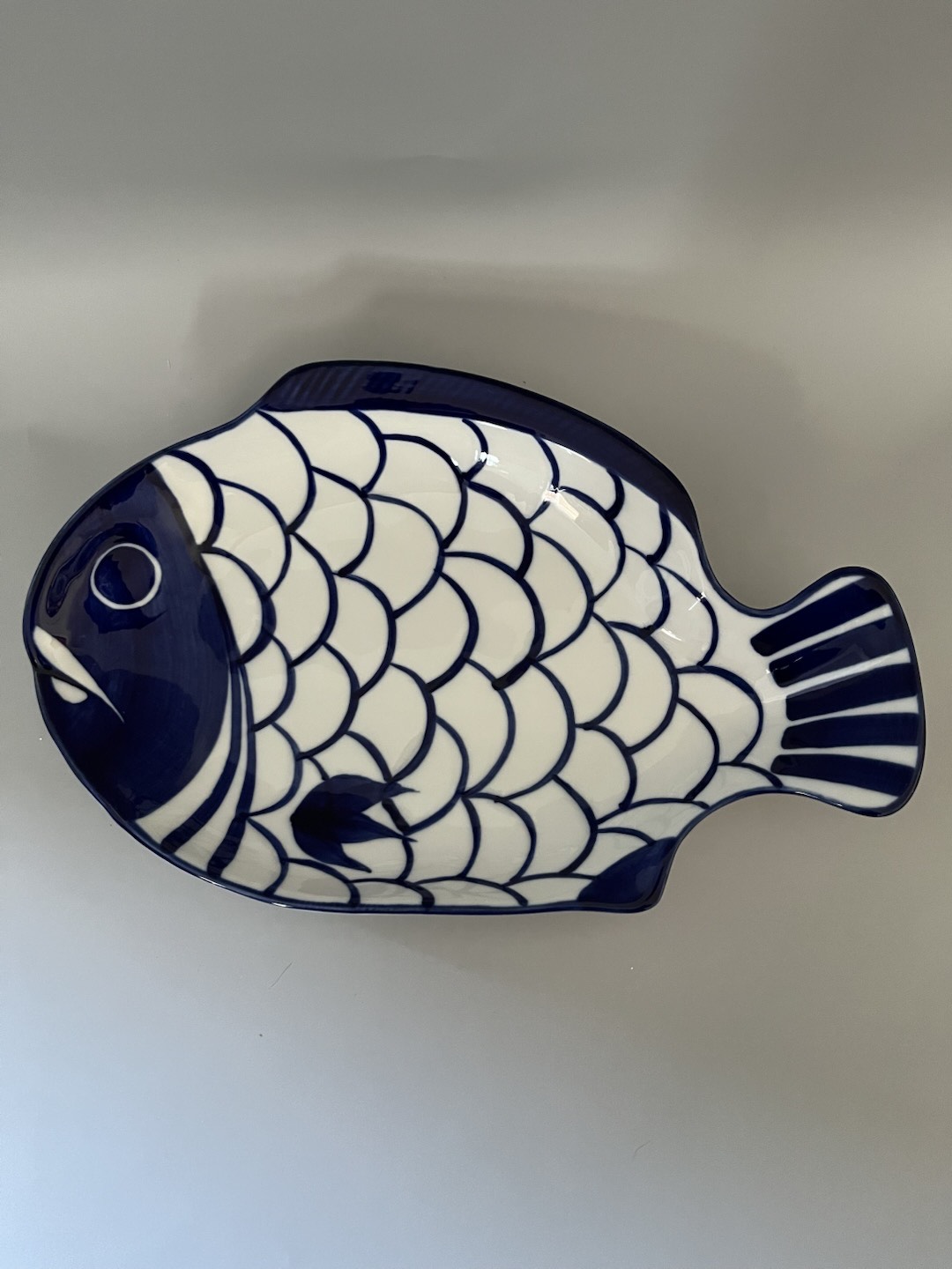 Dansk Arabesque Cobalt And White Fish Serving Dish 11.5” X 7.5”