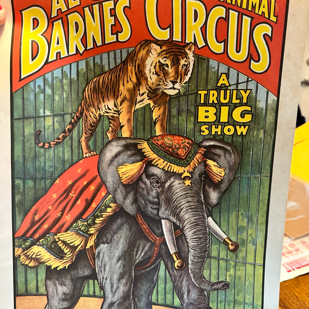 Vintage Reproduction Al G. Barnes Wild Animal Circus Poster
