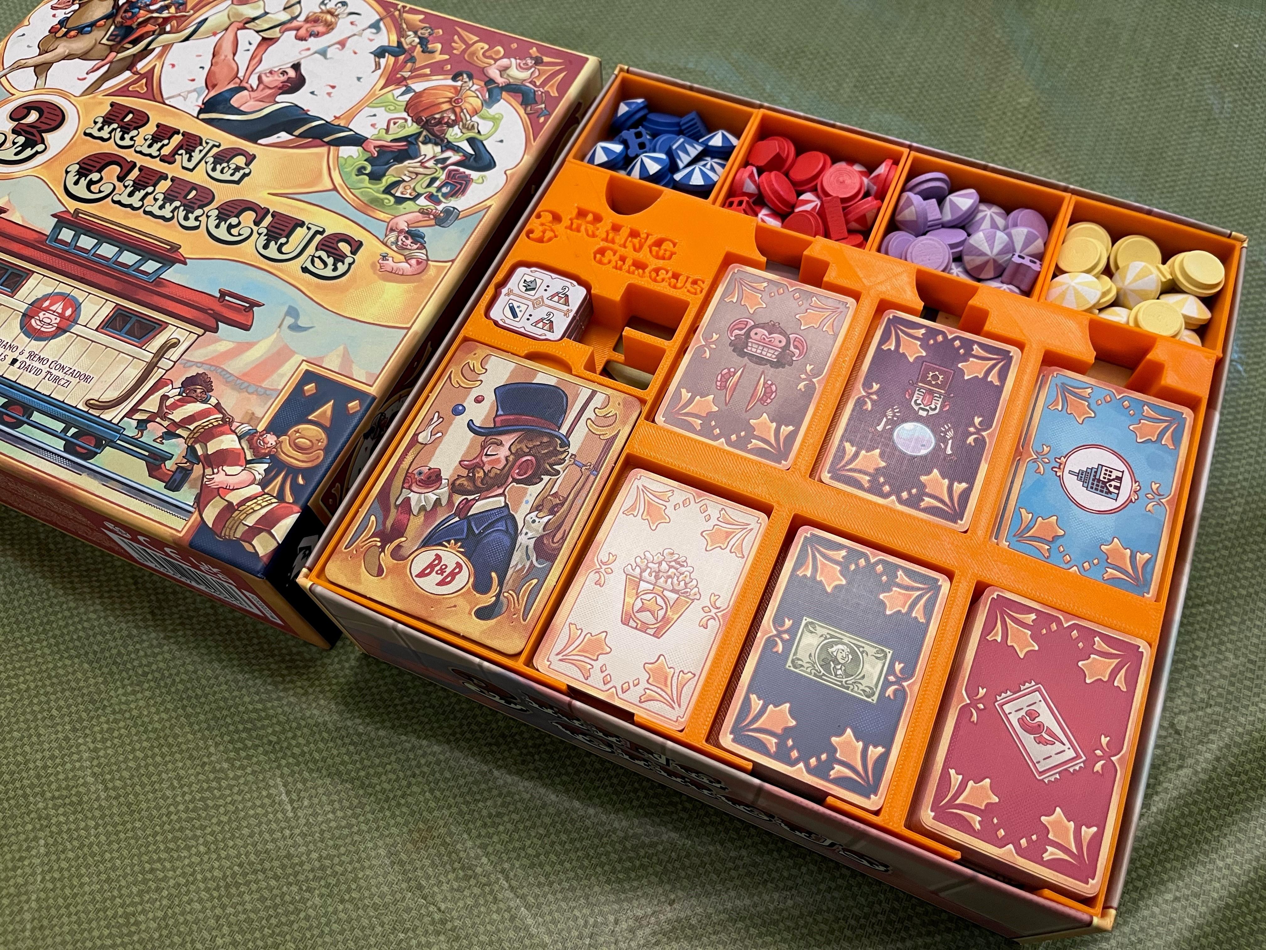 3 Ring Circus board game with insert