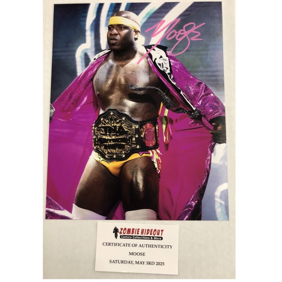 Moose TNA X- Division Champion Autograph
