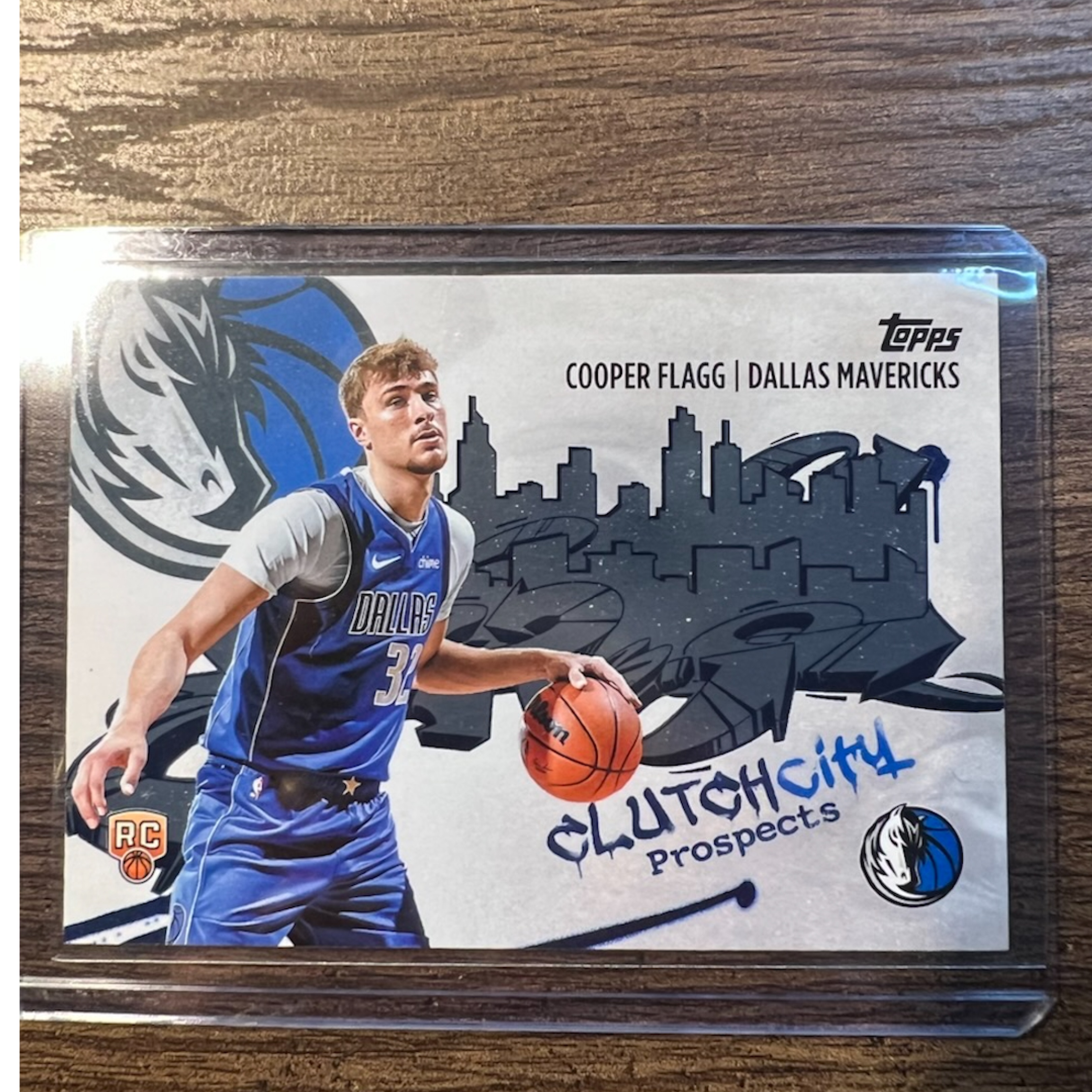 Cooper Flagg Clutch City Prospects Rookie Card RC Dallas Mavericks