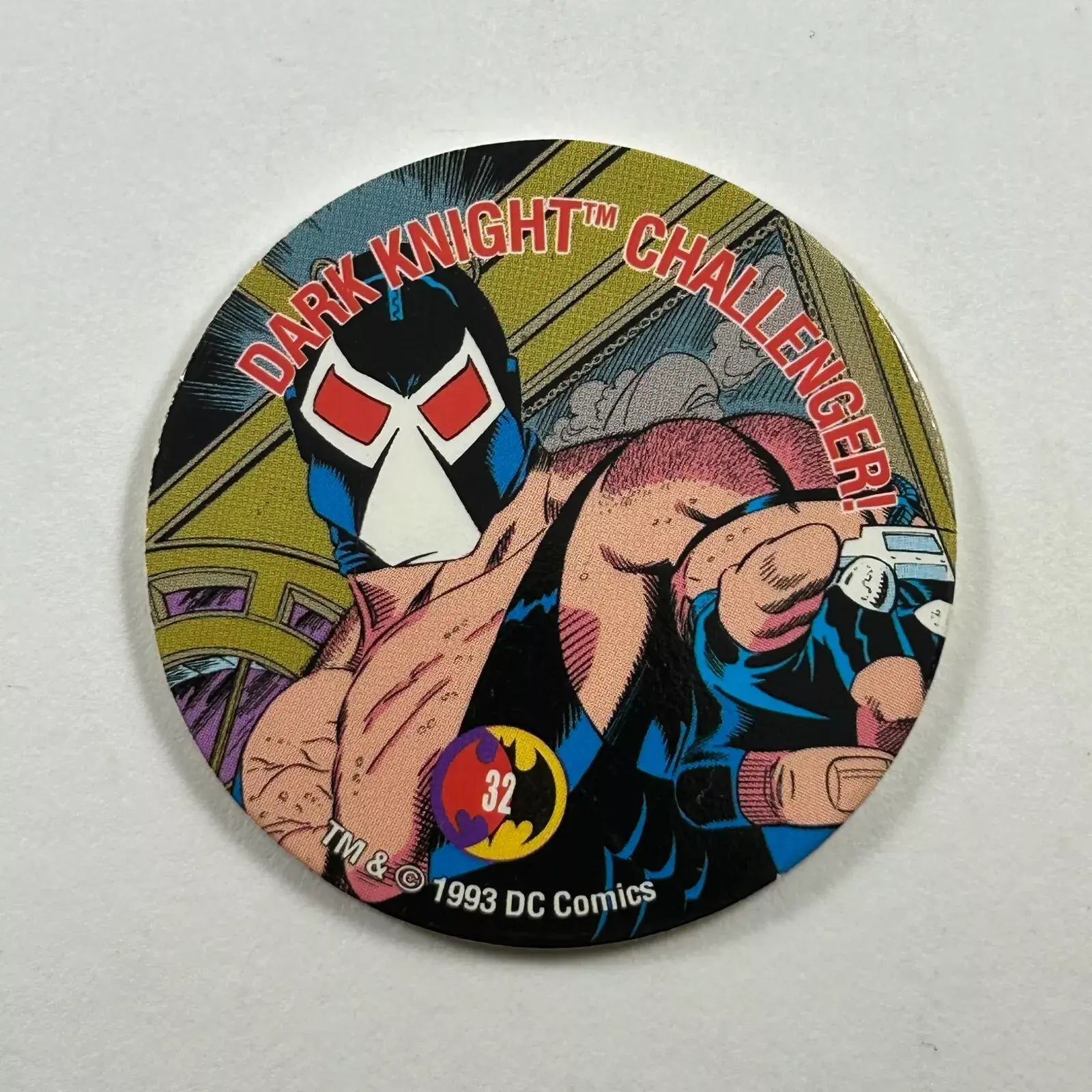 POGs Batman and Robin POG #32 Dark Knight DC Comics 1993 SkyCaps Skybox ...