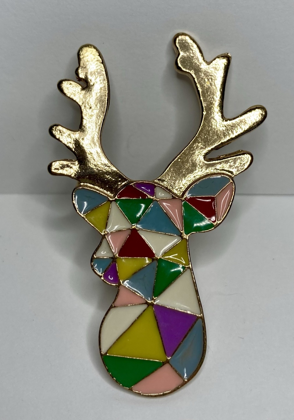 Colorful Reindeer Pin