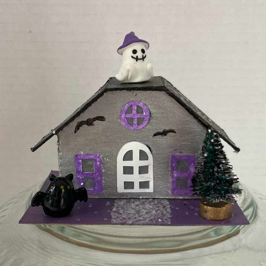 Handmade Halloween Putz House